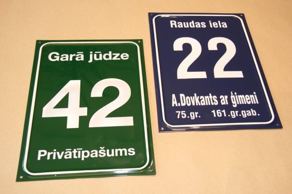 Mājas numura zīmes | Mājas numuri un izgatavošana
